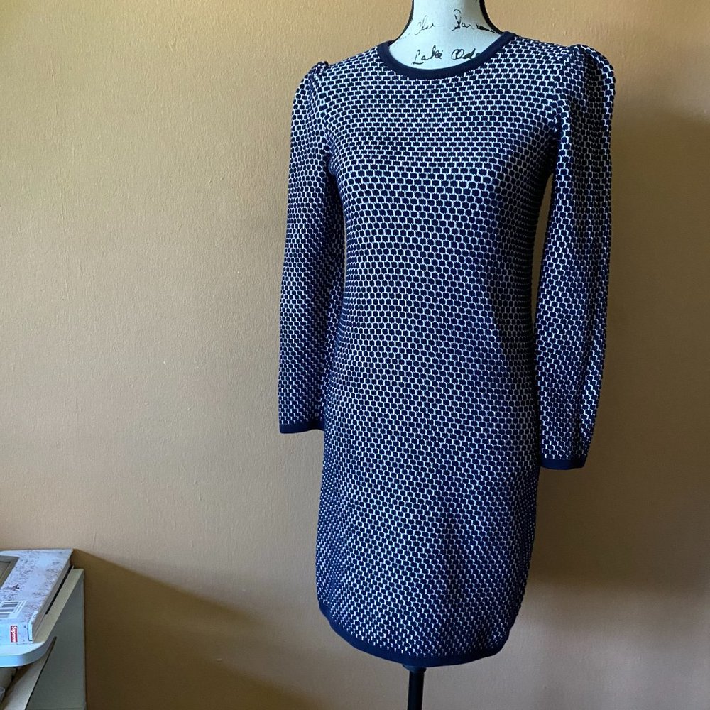 Cos Raised Knit Dress - Gem